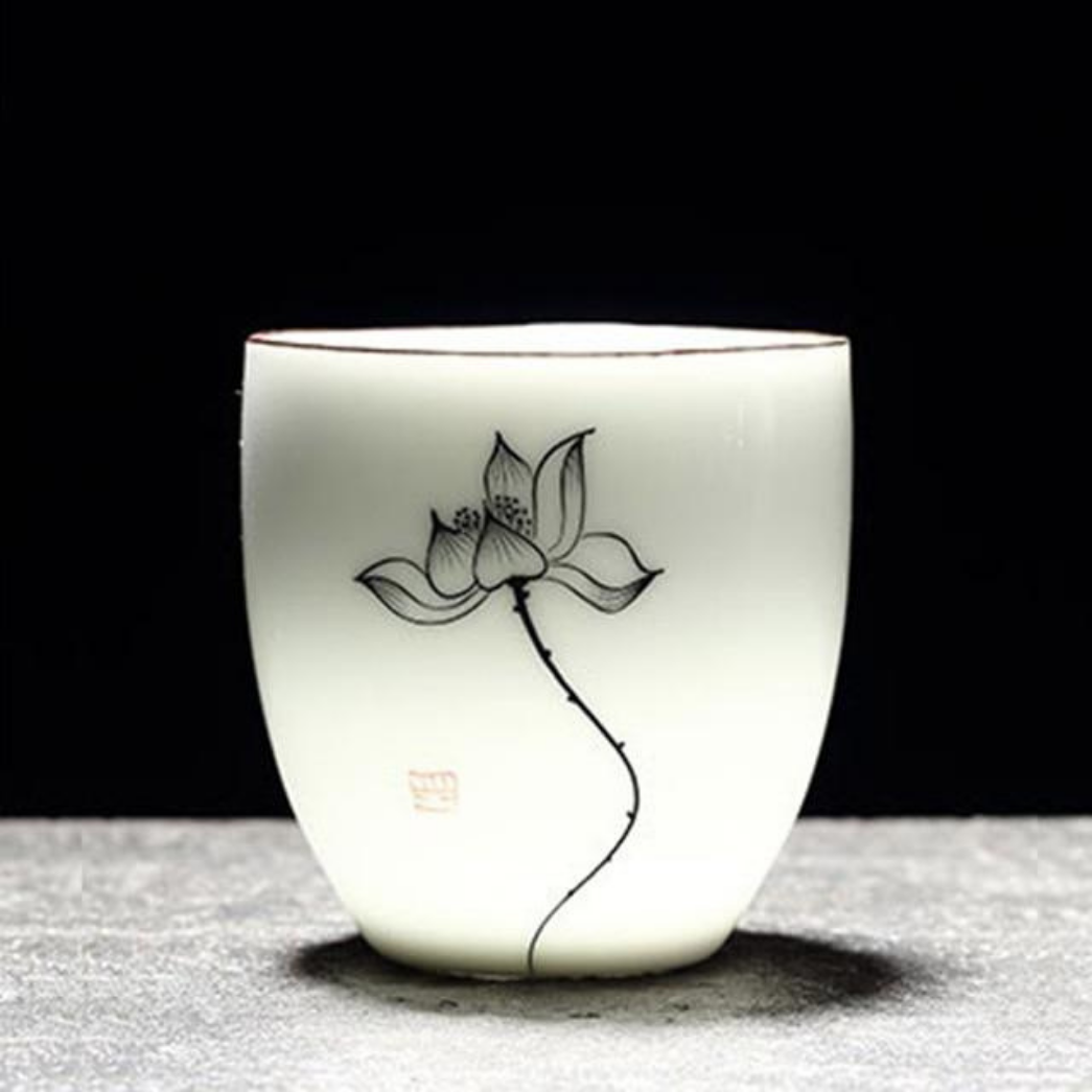 White Jade Tea Cups - 6 Cups – STARBREW